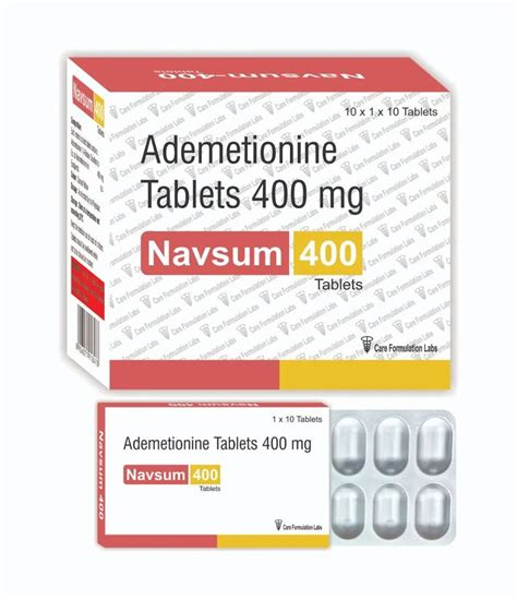 Ademetionine 400 Mg Tablets at ₹ 1125/stripe | Ademetionine Tablet in ...