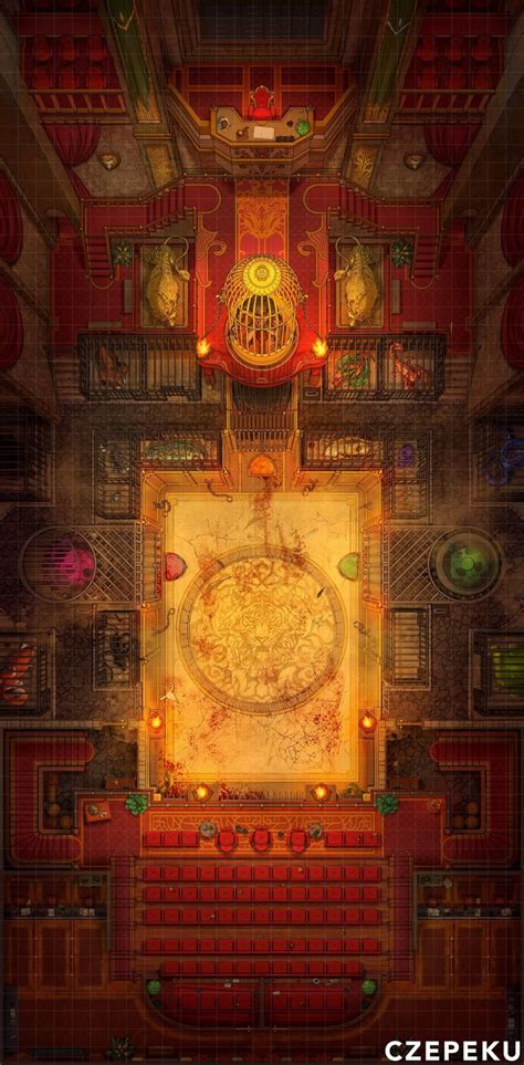 A D D 5e Battlemap From Czepeku The Monster Fighting Pit Dnd World