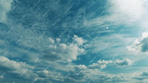 Premium Photo Cloudy Moving Aerial View Beautiful Blue Sky With Clouds Moving In Opposite