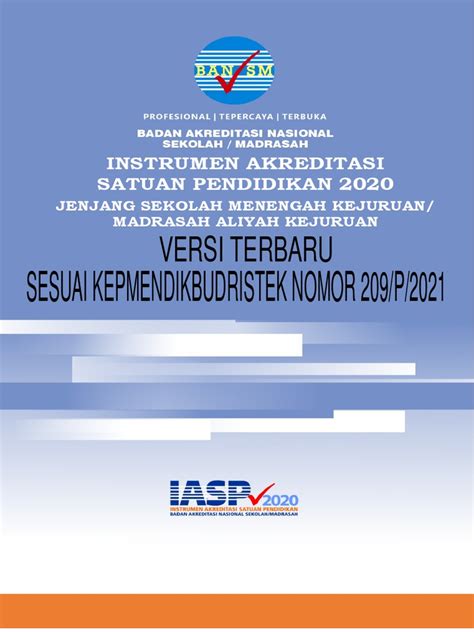 Instrumen Akreditasi Sekolah 02 Iasp Smk Ok Pdf