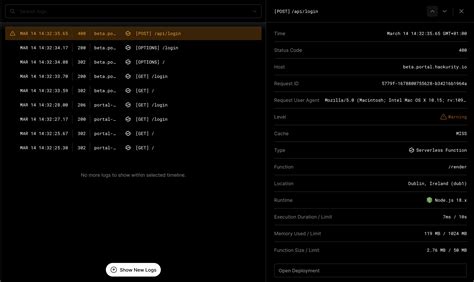 How To View Old Logs · Vercel Vercel · Discussion 9640 · Github