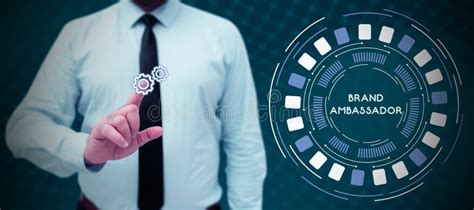 Text Caption Presenting Brand Ambassador Concept Meaning Agent