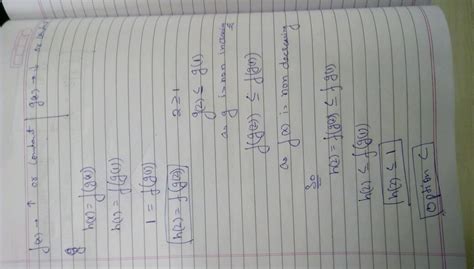 9 If F [1 10] → [1 10] Is An Non Decreasing And G [1 10] → [1 10]is