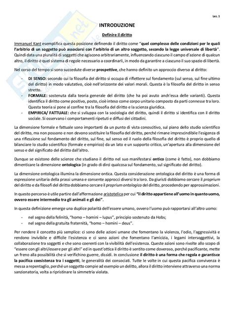 Filosofia Del Diritto Lezioni