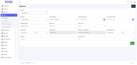 Korjo Loan Management Software Codester