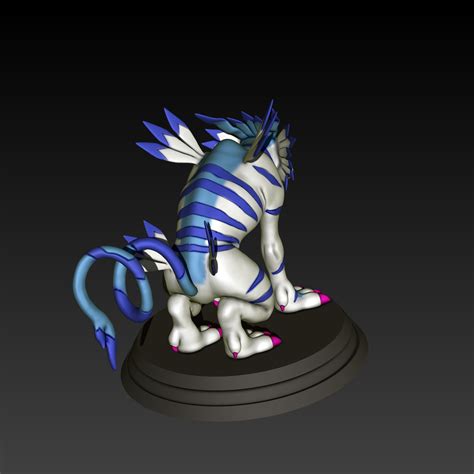 Stl File Garurumon Digimon Fan Art 🐉 ・3d Printable Design To Download・cults