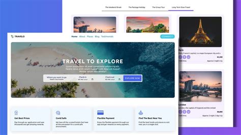 React Responisve Travel Agency Website Design Using Styled Components With Scrollreveal Animations ️
