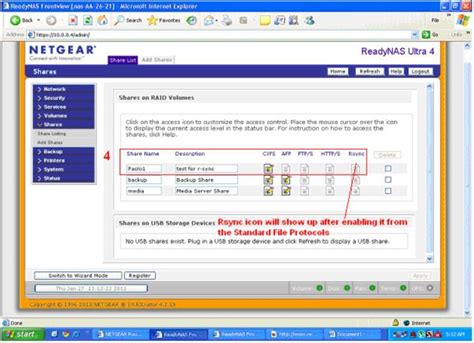 Using Rsync To Backup Between X ReadyNAS NETGEAR Support