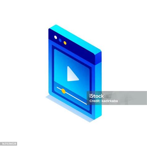비디오 플레이어 아이소메트릭 아이콘과 3차원 디자인의 벡터 그림 마케팅 광고 가정용 캠코더에 대한 스톡 벡터 아트 및 기타