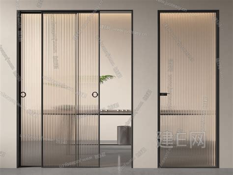 现代长虹玻璃移门模型su模型下载 Id107434016 建e网su模型