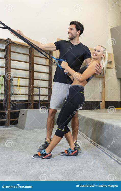 Sport Ideas Caucasian Handsome Personal Trainer Instructor While