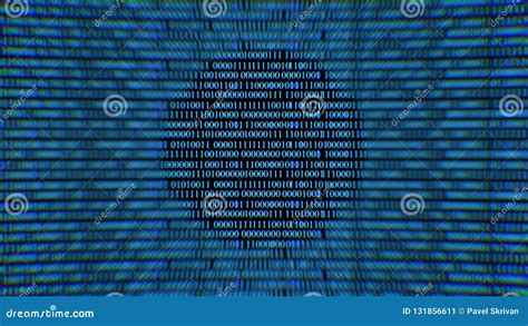 Binary Code Screen Data Code Stock Video Video Of Display Clip