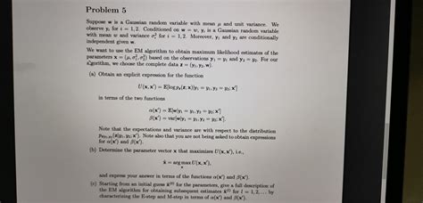 Problem Suppose W Is A Gaussian Random Variable Chegg