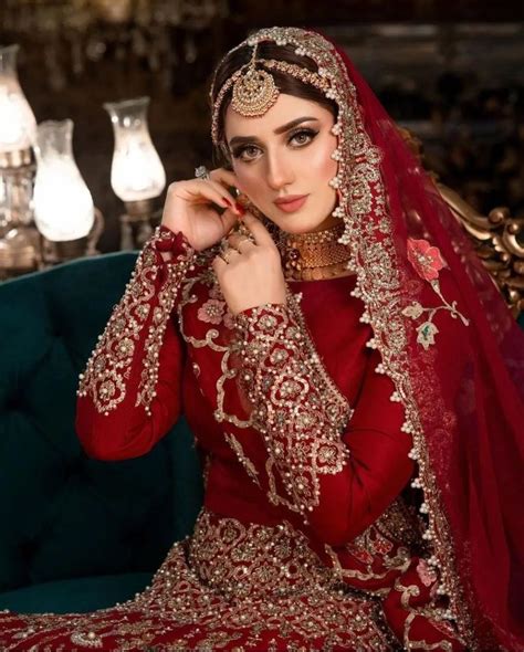 Pin On Red Lehnga Pakistani Bride Pakistani Women Dresses Beautiful