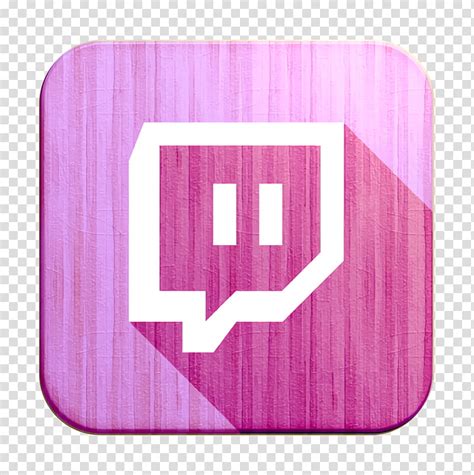 Twitch Icon Twitch Tv Icon Pink Magenta Violet Text Purple Line