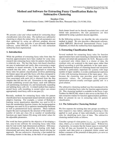 Pdf Method And Software For Extracting Fuzzy Classification Rules By