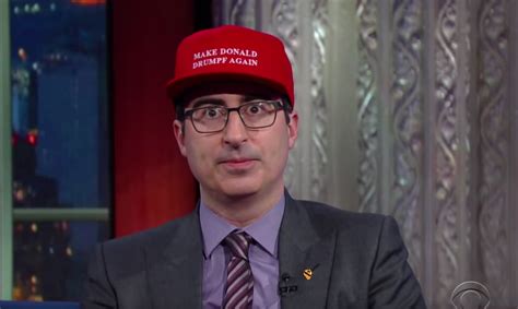 This Major Celebrity Wants John Olivers Donald Drumpf Hat Time