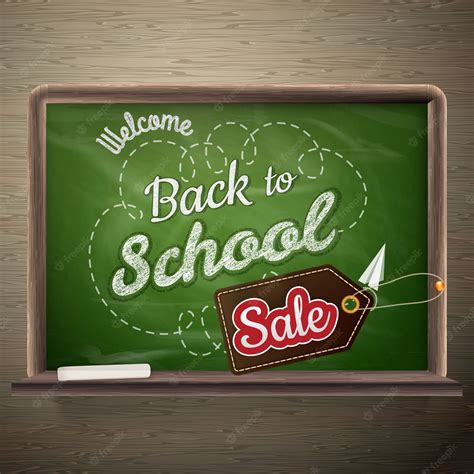 Premium Vector School Board Sale Background