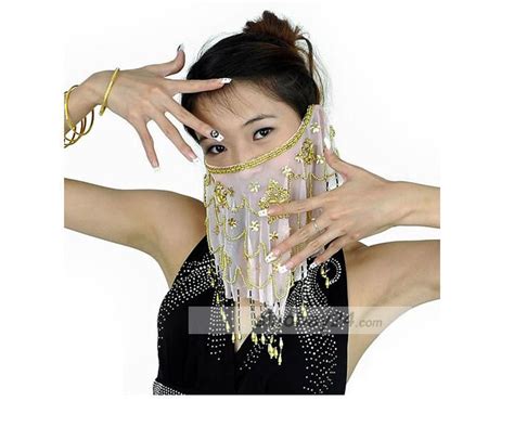 Hand Made Fine Mesh Belly Dance Face Veils From Trustshopchina 350