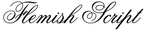 Flemish Script Font Font Spy