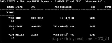 Sql语句之order By子句sql递减排序 Csdn博客