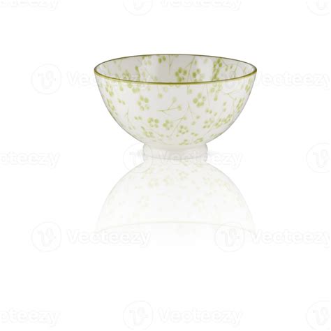 Empty Bowl Ceramic Porcelain With Cut Out Isolated On Background Transparent PNG