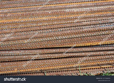 Stack Rusty Rebar Bundles Stock Photo Shutterstock
