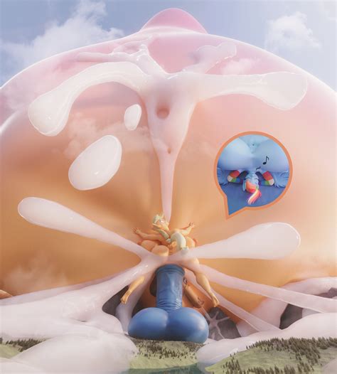 Rule 34 2futas 3d Anthro Anthrofied Applejack Mlp Colossal Belly