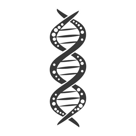 Ai Generated Silhouette Gene Dna Mutation Symbol Black Color Only 40720230 Png
