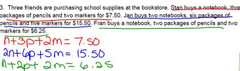 3 4 Solving 3 Variable 3 Equation Systems Algebraically