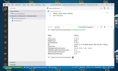 Write Powershell Online Using Visual Studio Codespaces Thomas Maurer