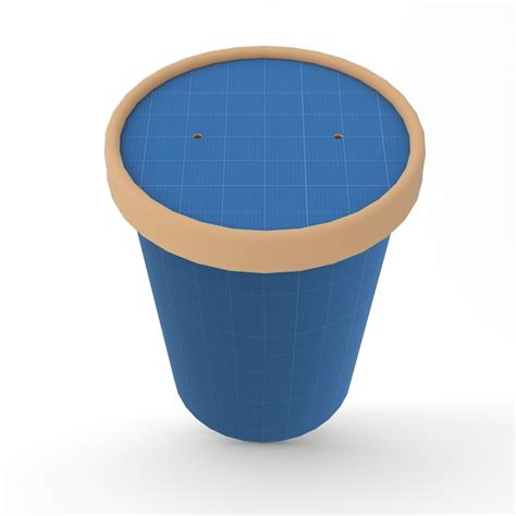 Premium Psd Ice Cream Tub Front Side
