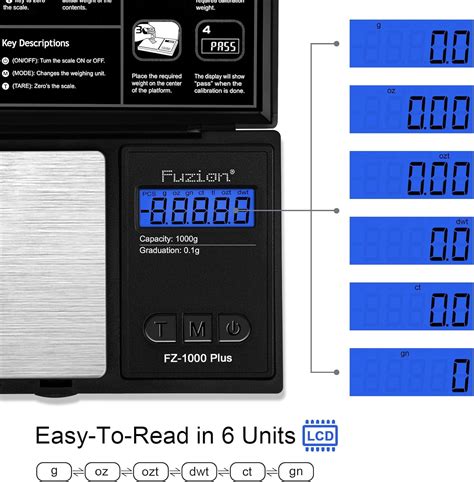 Yushi Digital Pocket Scale 1 Gram Accuracy 1000g Digital Gram Scales