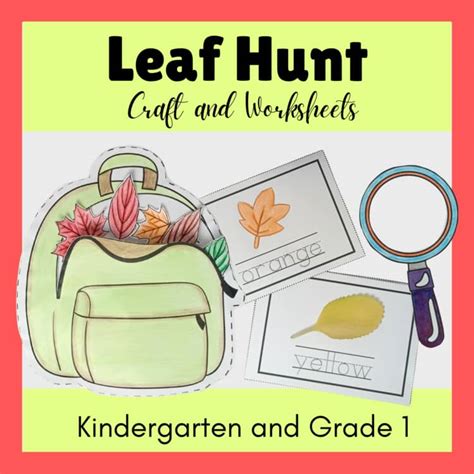 Leaf Hunt Craft And Activities Counting Leaves Outdoor Scavenger Hunt