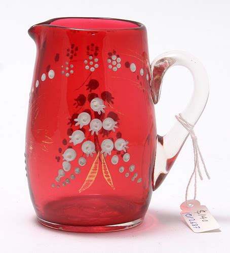 Victorian Ruby Glass Jug C 1890 For Sale Classifieds