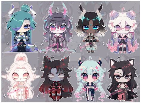 Closed Chibi Adopt Auction 86 93 By Purrineeadopts On Deviantart