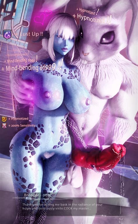 Rule 34 Alien Alien Humanoid Au Ra Blue Skin Breasts Bunny Ears Debuff Dripping Penis English