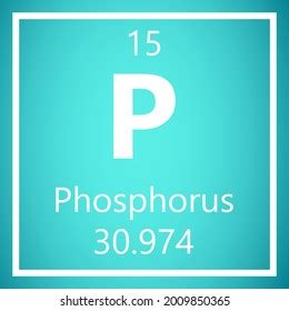 Phosphorus P Periodic Table Elements Atomic Stock Vector Royalty Free