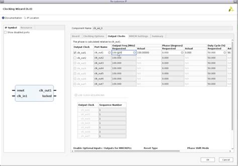 I Am Not Able To Generate Custom 10mz Clock 100mhz Through Clock Wizard In Zcu104 Board Same