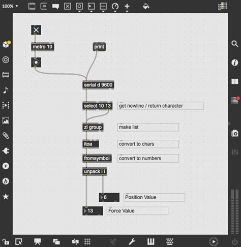 Max For Live Force Sensing Linear Potentiometer Ringbuffer
