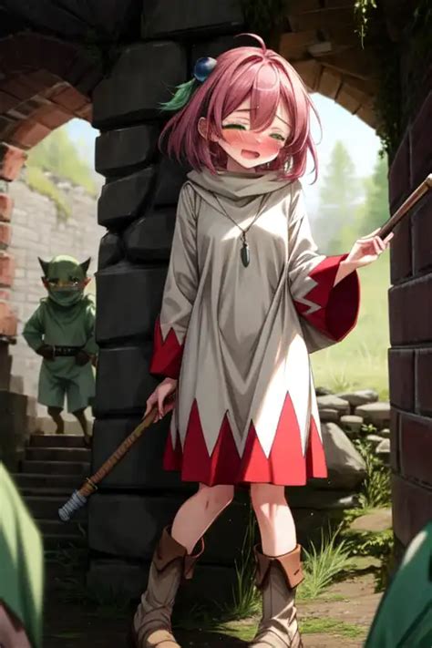 AI Art Shiroma Ends Up Peeing After Holding Back Her Pee In The