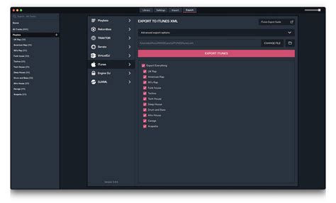 mixo export itunes xml