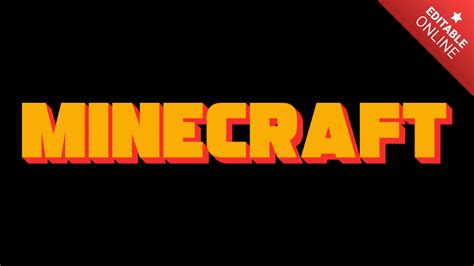 Minecraft Yellow Font Style Text Effect Generator