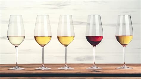Premium Ai Image Red White And Rose Wine In Glasses Made Using