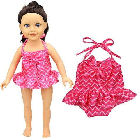 Doll Rose Clothes Fits For 18 American Girl Doll Fashion Swimsuit