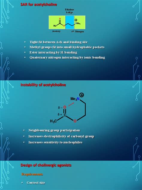 Design Of Acetylcholine Analogues Pdf Acetylcholine Organic Chemistry