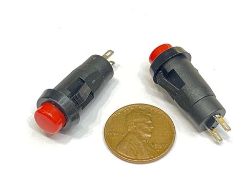 SHOKITECH Red DS MM PIN Self Locking Round Button Switch Amazon In Industrial Scientific
