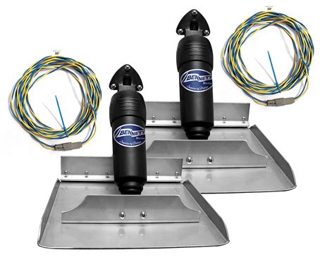 Bennett Marine Bolt Electric Trim Tabs 12 Inch Plate