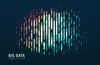 Stream Of Encoded Data Royalty Free Vector Image