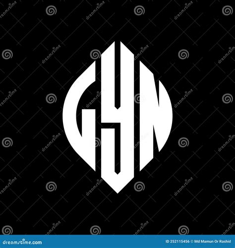 Lyn Circle Letter Logo Design With Circle And Ellipse Shape Lyn Ellipse Letters With